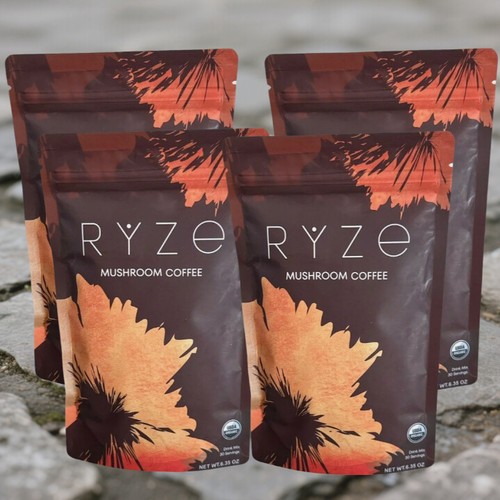 4 Pack Ryze Organic Mushroom Coffee | Provides Tranquil Energy | eBay