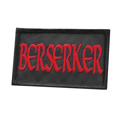 berserker norse viking red and black embroidered berserk morale hook ...