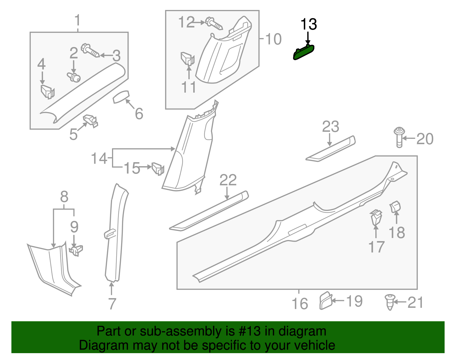Genuine Volkswagen VW PASSAT Interior UPR CTR PLR Plate Trim ...