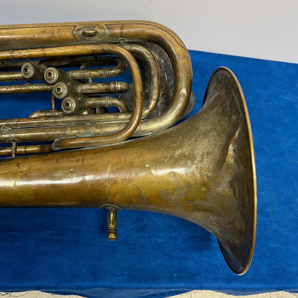 Vintage Conn Double Bell 4-Valve Baritone Euphonium for Parts or Repair ...