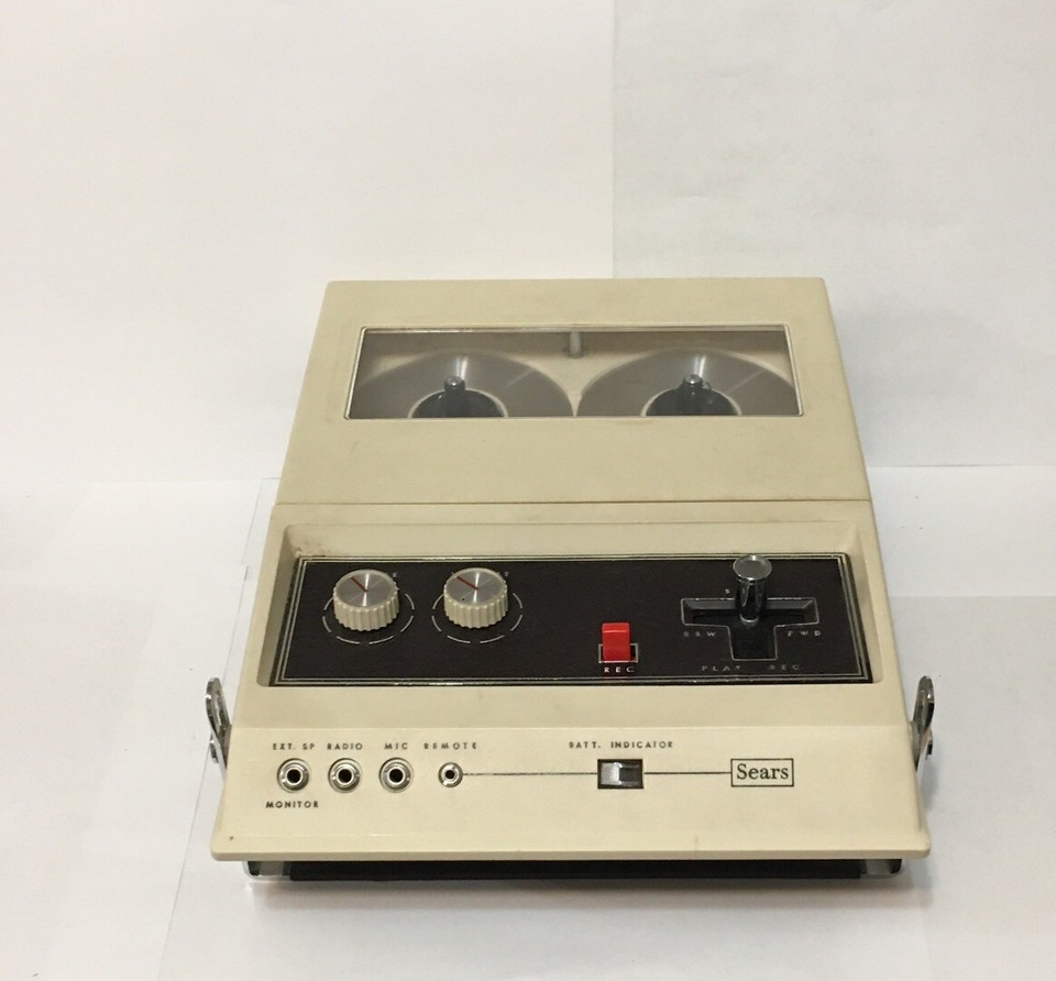 Vintage Sears Tape Recorder Model 8244 Reel-Reel Untested | eBay
