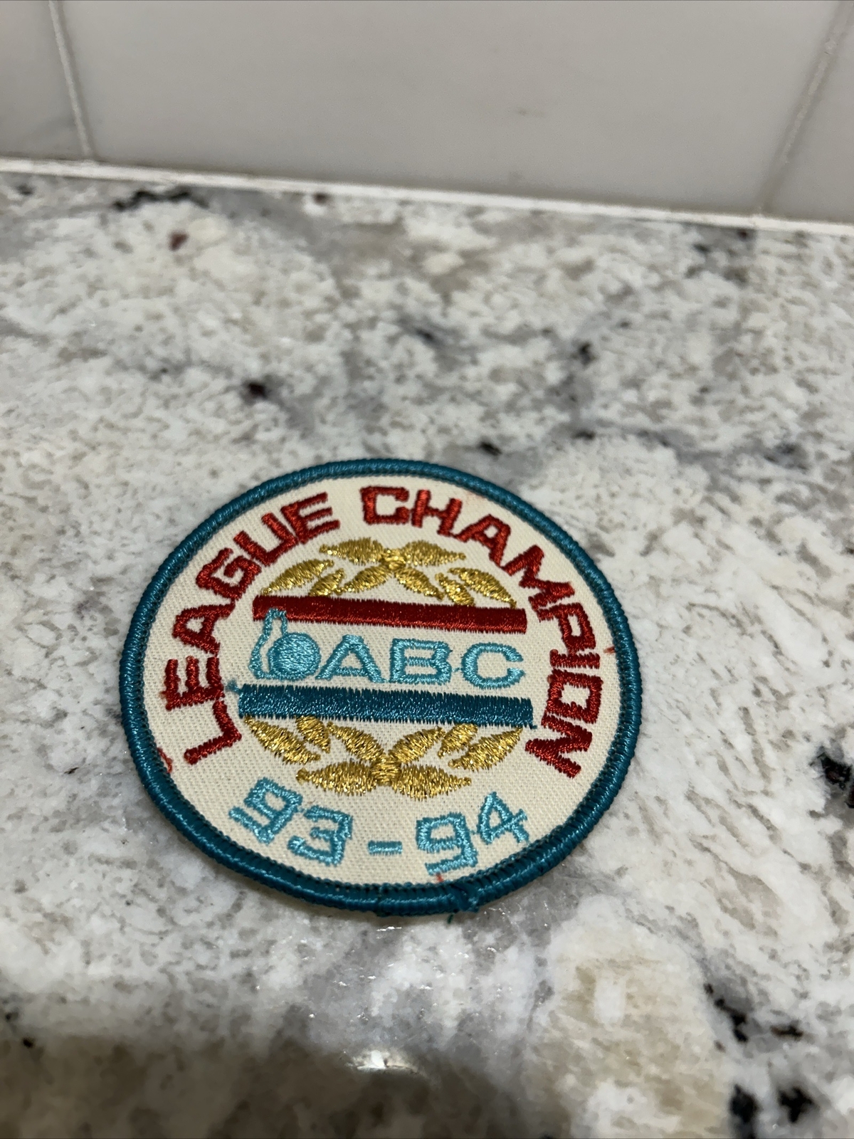 1993 1994 ABC League Champion Patch American Bowling Congress 3 Inch Vintage | eBay