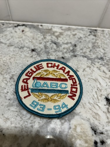 1993 1994 ABC League Champion Patch American Bowling Congress 3 Inch ...