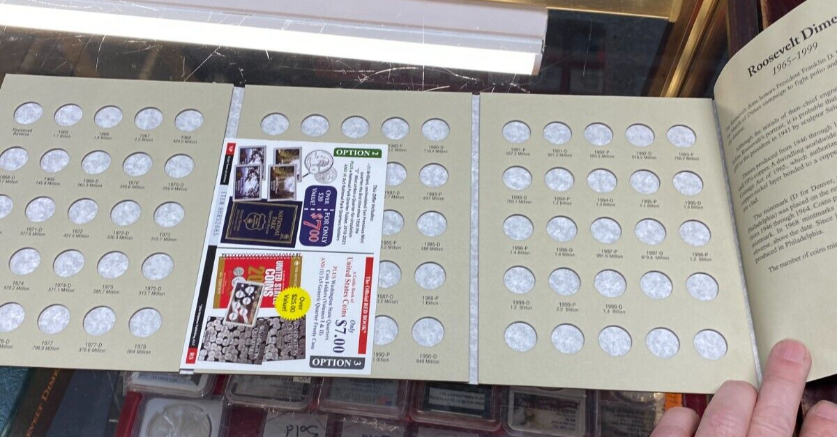 Whitman Roosevelt Dime Coin Folder Starting 1965 by Whitman Publishing ...