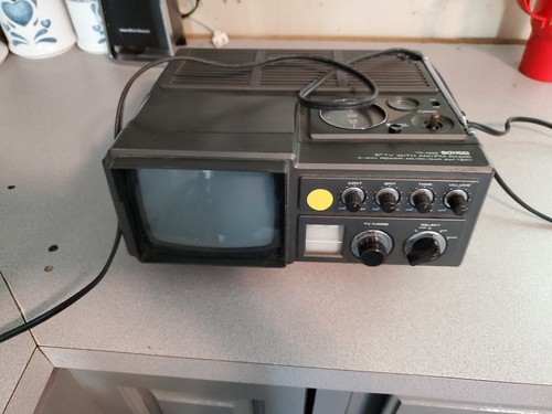 Rare Vintage BOHSEI Portable 5 inch Television AM/FM Radio TR-005 Parts ...