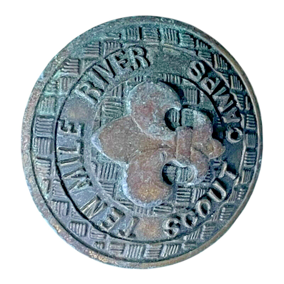 Vintage Ten Mile River Scout Camps Metal Medallion Badge - Boy Scouts ...