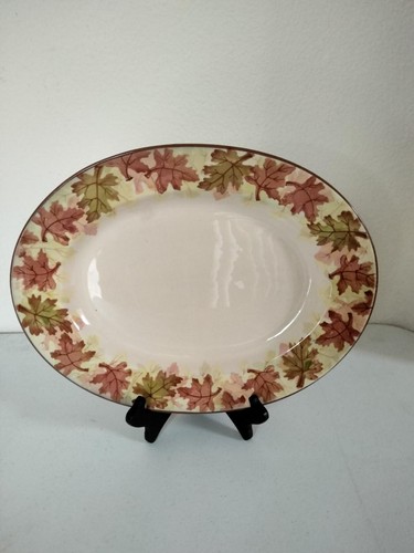 PIER 1 Fall Autumn Leaf Platter, Rare | eBay
