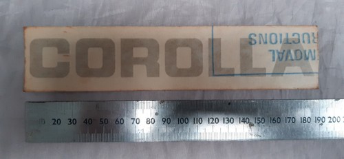 NOS GENUINE TOYOTA COROLLA DECAL AE82 AE92 KE70 KE55 | eBay