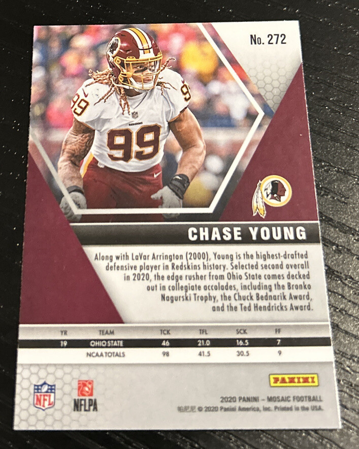 2020 Panini Mosaic Chase Young Rookie Debut #272 | eBay
