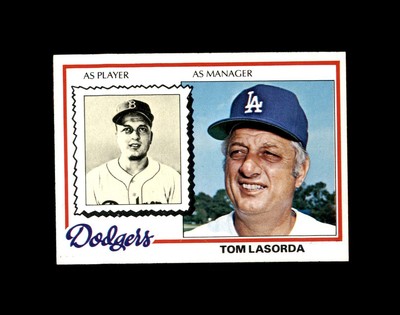 1978 Topps #189 Tommy Lasorda Los Angeles Dodgers Manager HOF NM-MT ...