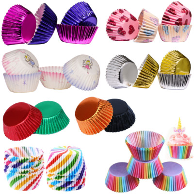 100 Cupcake Cases Mini, Great Quality Paper Baking Cases, Various ...