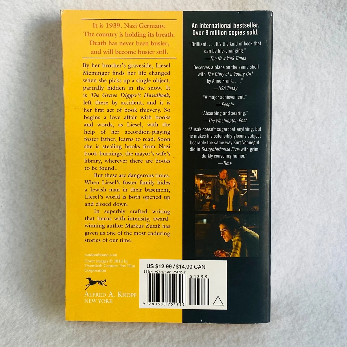 The Book Thief By Markus Zusak Cover