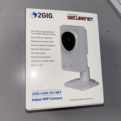 Brand New 2GIG-CAM-101-NET 3.6mm 720p Indoor IR Day/Night Cube Security ...