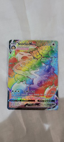 Snorlax VMAX Full Art 206/202 Rainbow Rare Sword & Shield Pokemon TCG🔥 ...