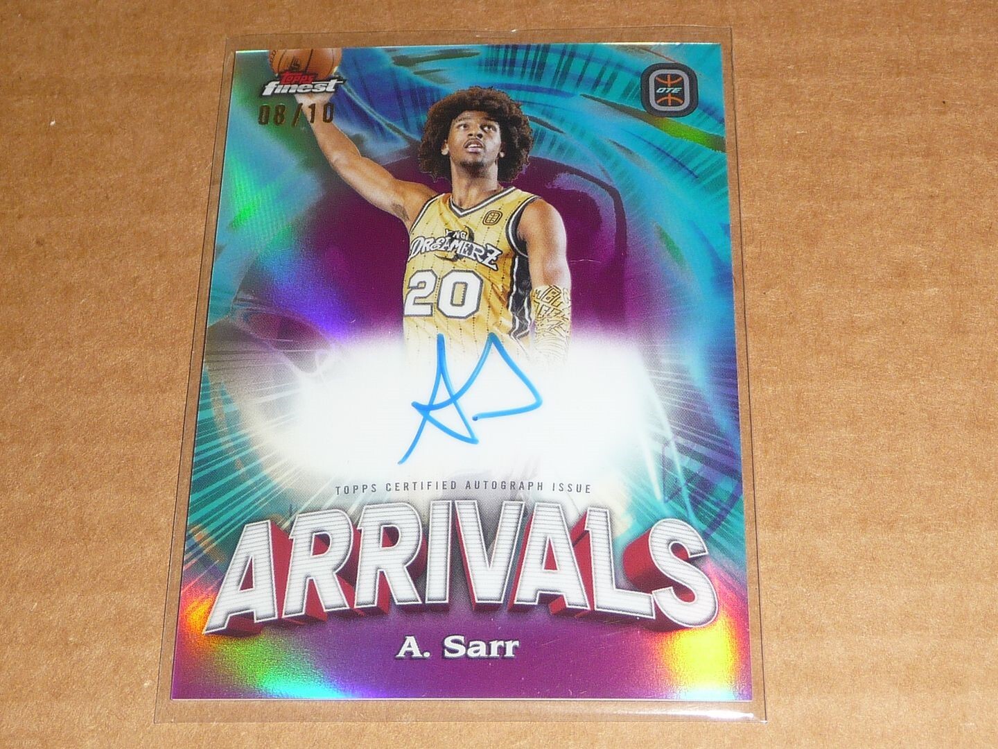 2022/23 Topps Finest OTE ALEXANDRE SARR AUTOGRAPH/AUTO FUCHSIA 08/10 ...