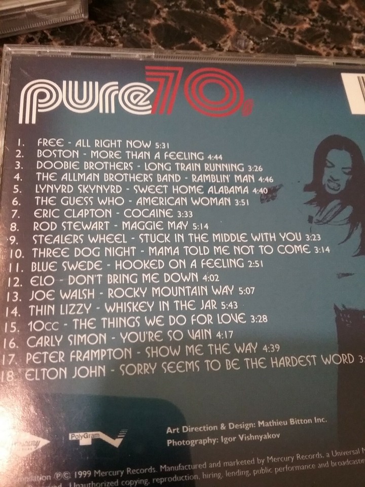 PURE 70s CD Classic Rock 'n Roll ~ 18 songs | eBay