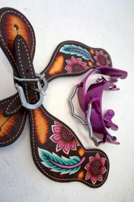 Ladies Western Barrel PINK Bumper Spurs Only Or With Matching Spur ...