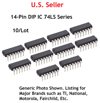 74LS125: Quad 3 State Bus Buffer IC: 14-Pin DIP: 10/Lot: Great Price | eBay