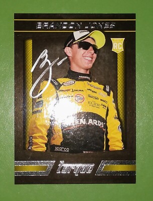 Brandon Jones RC ROOKIE on Card AUTO 2016 Panini Torque NASCAR Xfinity ...