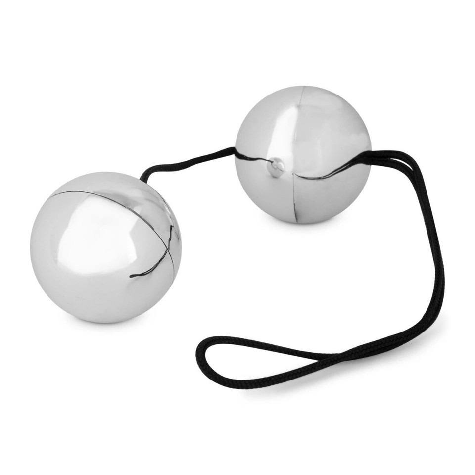 Silver Duotone Ben Wa Balls Female Women Vaginal Tightening Kegel ...