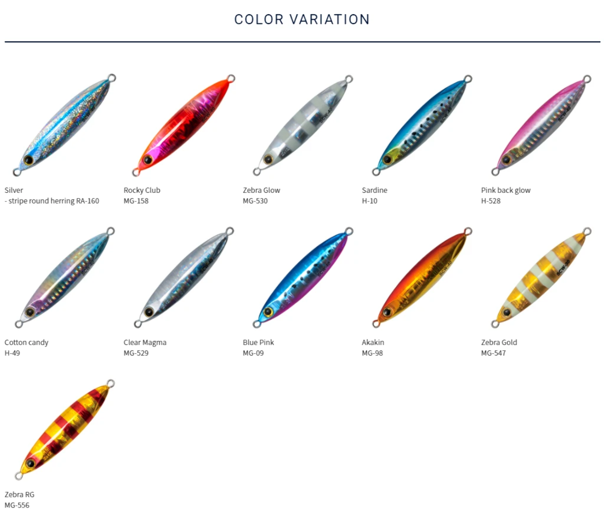 Palms/Zetz Slow Blatt Cast WIDE Metal Jig 40g | eBay