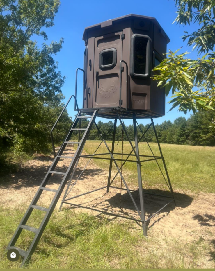 Titan Hunting Blind Pro Combo 8ft Tower Stump Brown | eBay