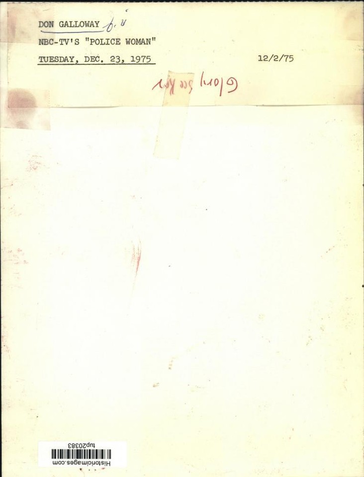 1975 Press Photo Actor Don Galloway stars in "Police Woman" on NBC ...