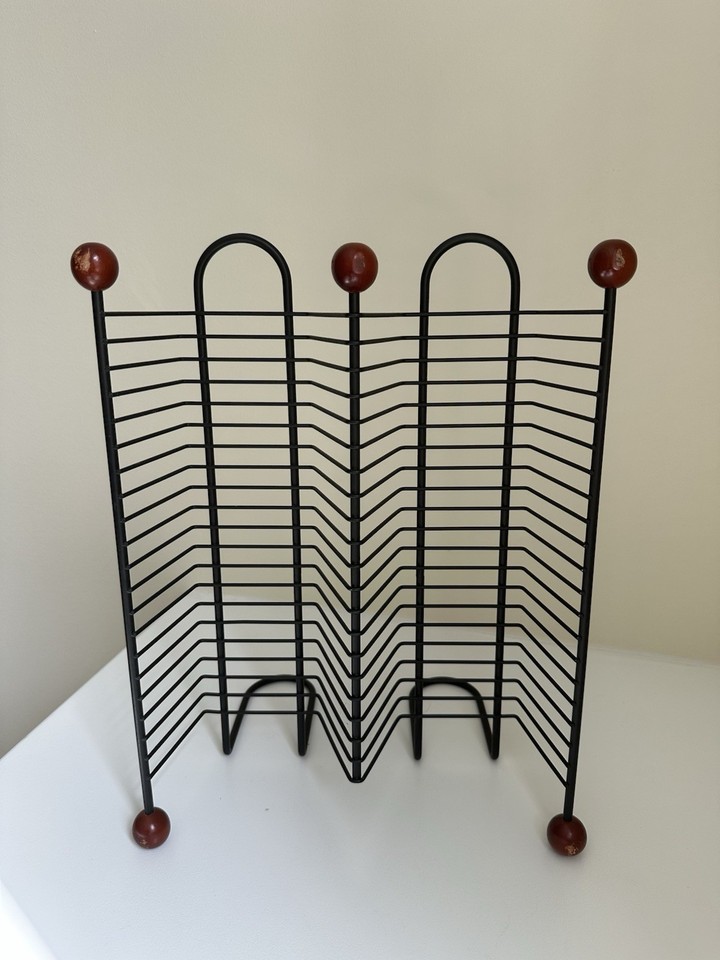 CD Storage Tower Rack - 40 Disc Holder Metal Wire Organizer - ATLANTIC ...