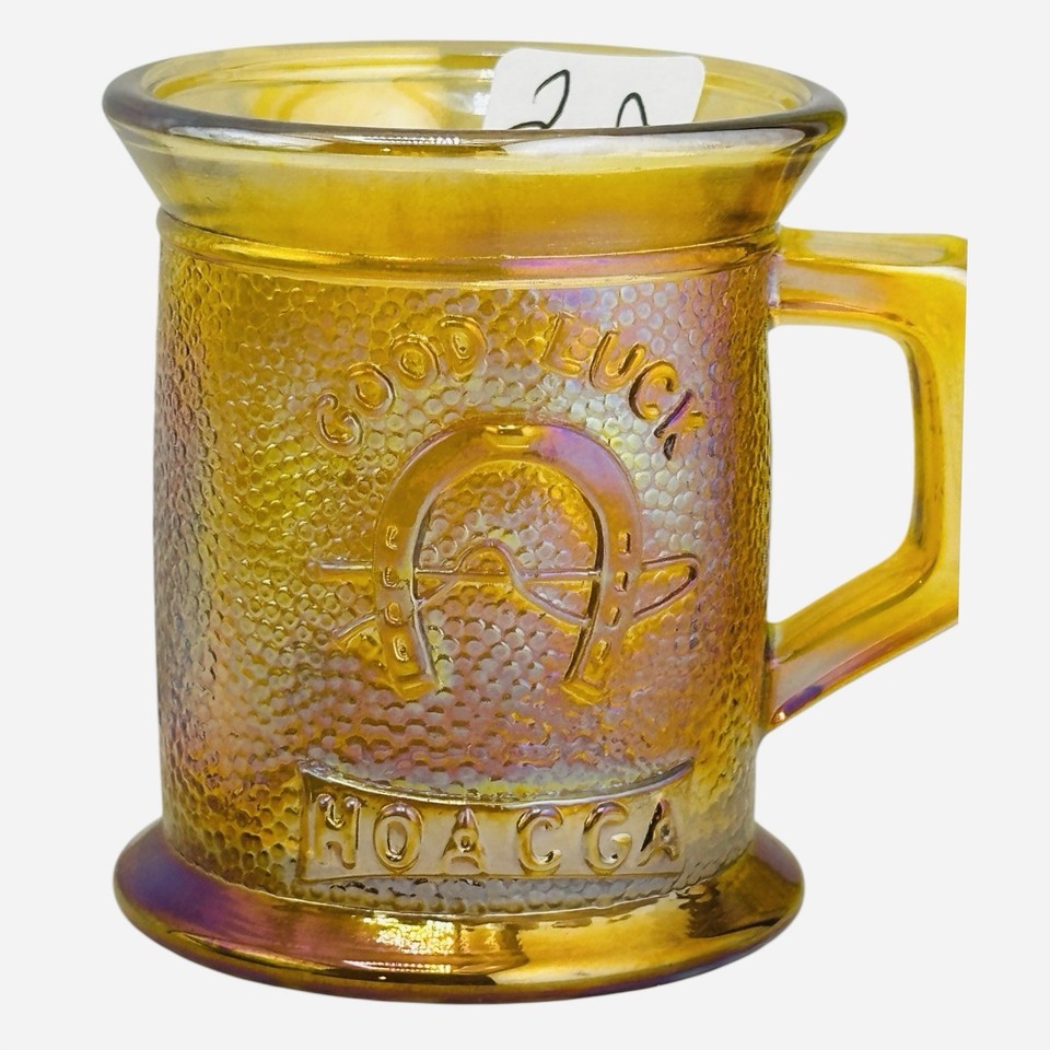 Fenton Good Luck Mug Toothpick Holder for HOAGA Gold Carnival 21St Year ...