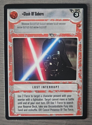 Star Wars SWCCG Clash Of Sabers | eBay