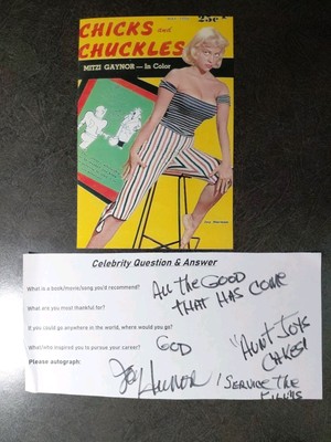 JOY HARMON Hand Signed Autograph QUESTION & ANSWER with PHOTO - SEXY ...