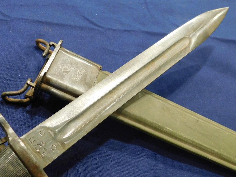 A+ WWII US M1 Garand or Springfield '03 Bayonet UC in Scabbard Army ...