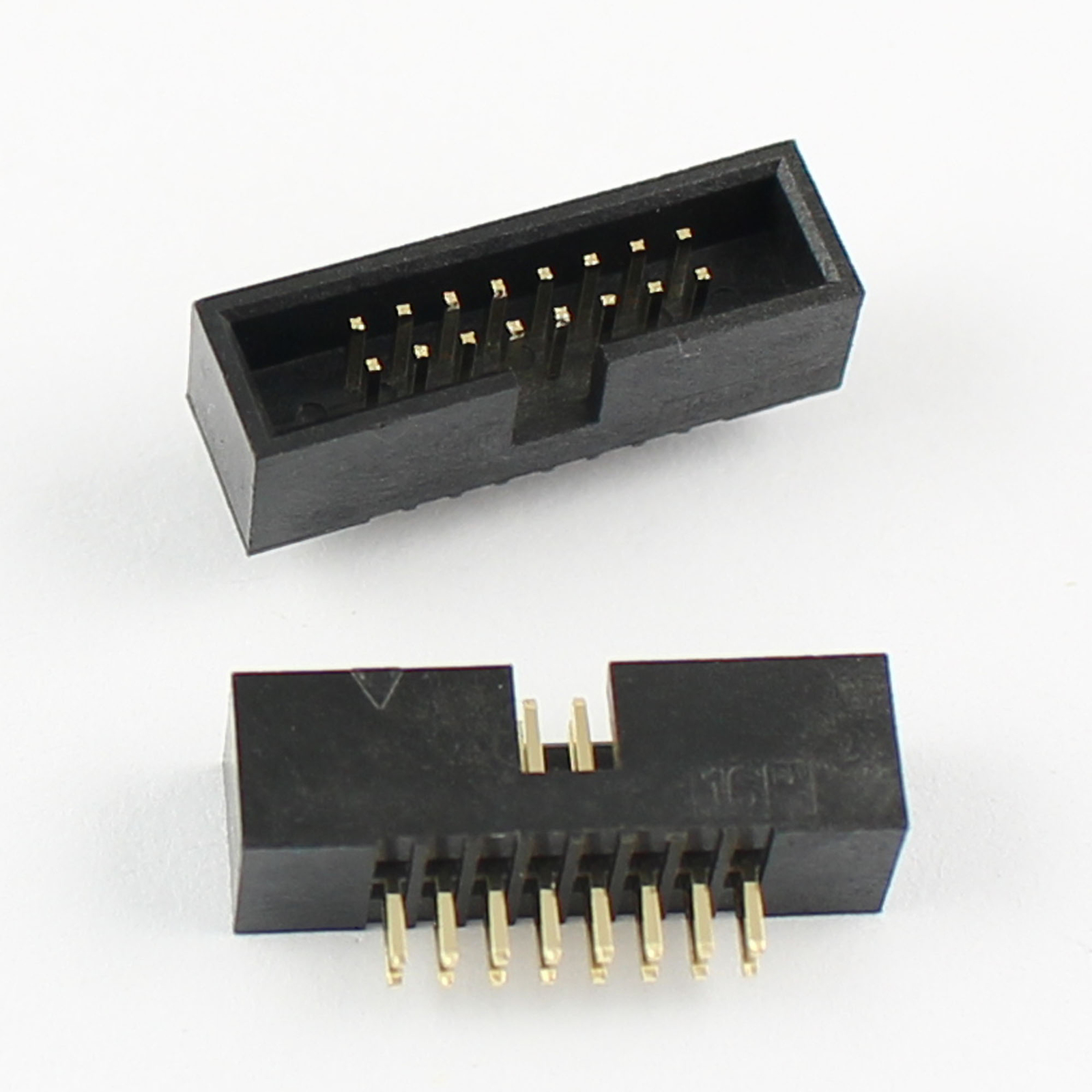 5Pcs 1.27mm Pitch 2x8 Pin 16 Pin Straight Male Shrouded Box Header IDC ...