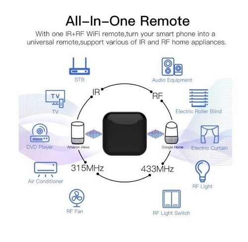 f2 MoesGo WiFi Smart IR RF Remote Controller Control Tech-Dumb Items ...