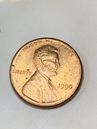 1990 Lincoln Penny - No Mint Mark Extra Columns | eBay