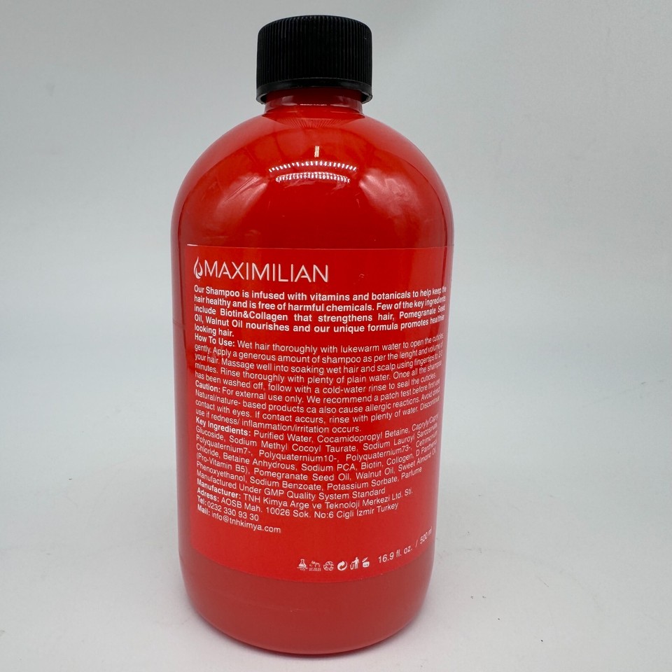 Maximilian Biotin and Collagen Shampoo and Conditioner Set (2 x 16.9 Fl ...