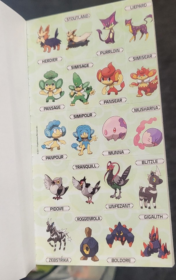 Lot Of 5 - Pokémon Sticker Book - VICTINI EDITION (450 Stickers ...