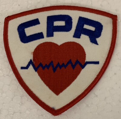 CPR Patch Red Heart Heartbeat Shield First Aid Embroidered Medical Emblem | eBay