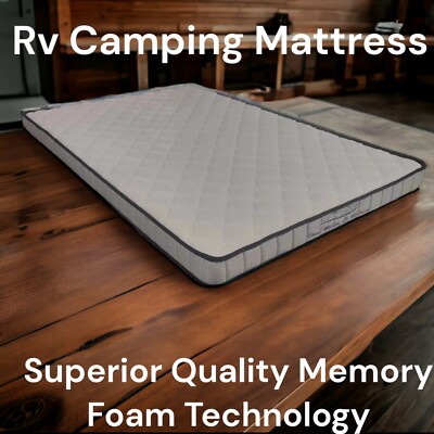 CARAVAN MATTRESS MOTORHOME MATTRESS CAMPER RV MEMORY FOAM 187cm TALL ...