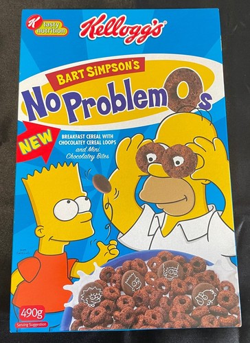 The Simpsons - Bart Simpson's No Problemo's Cereal - Box Sealed ...