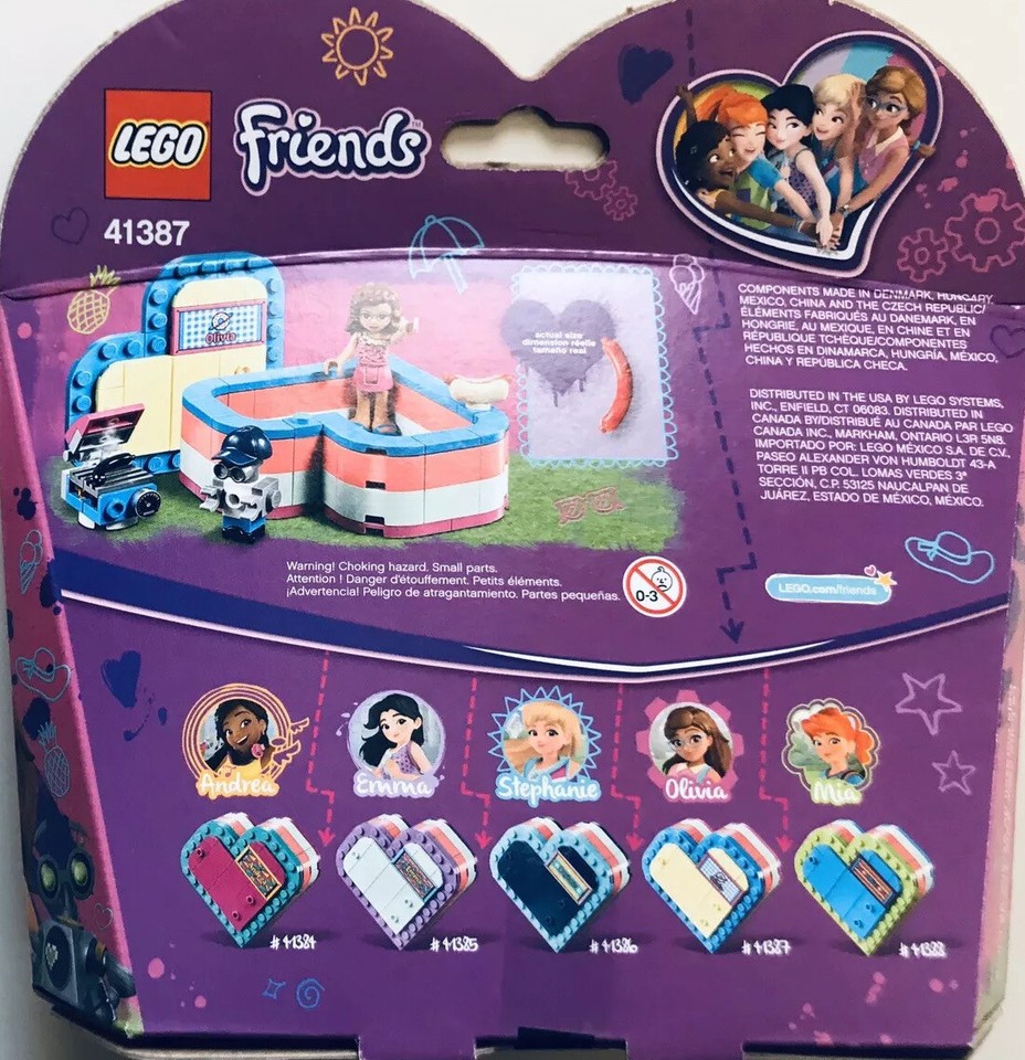 LEGO Friends Olivia's Summer Heart Box 41387 Building Set 93 Pcs NEW ...