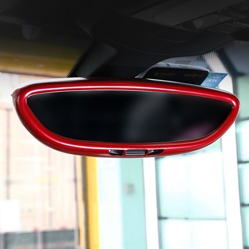Car Interior Rearview Mirror Cover Trim Fit For Porsche Cayenne Macan ...