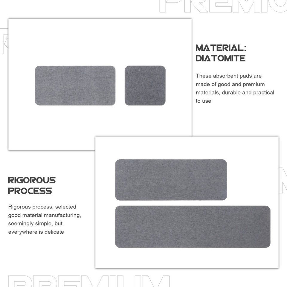 4Pcs Absorbent Diatomite Coaster Fast Water Absorption Countertop Soap ...