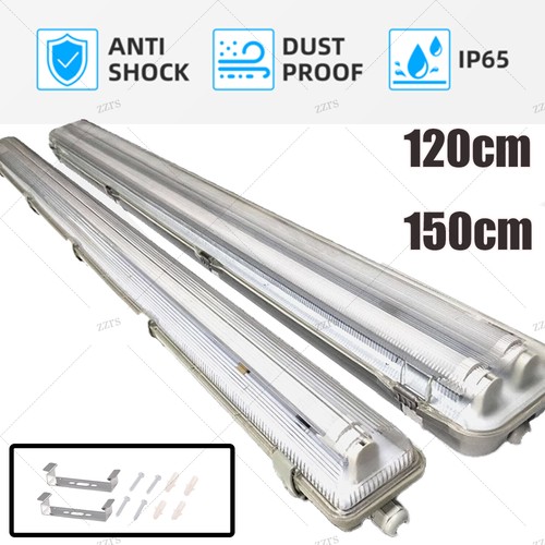 5FT IP65 LED Strip Lights Batten Tube Light Office Shop Garage Ceiling ...