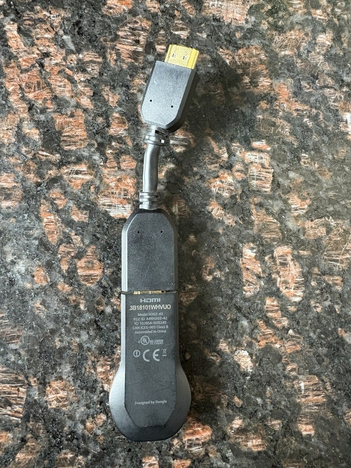 Google Chromecast (1st Generation) Streaming Media Player Model H2G2-42 ...