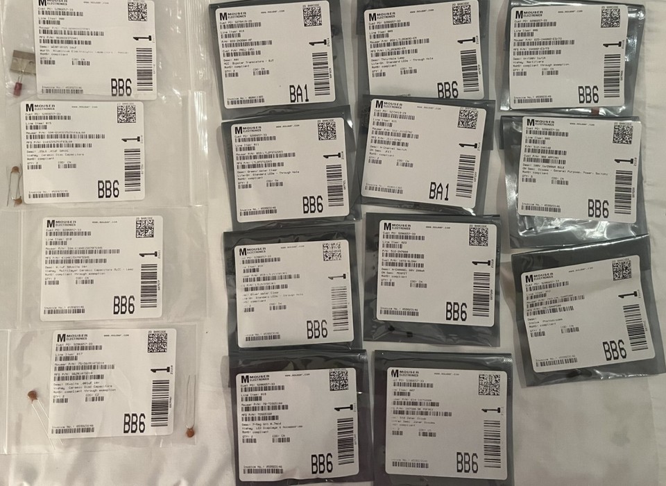 Electronic Assortment Kit Capacitors Resistors Transistors Inductors ...