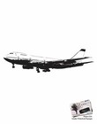 Large 747 Airplane Wall Decal Sticker by Stickerbrand. Flying Plane ...