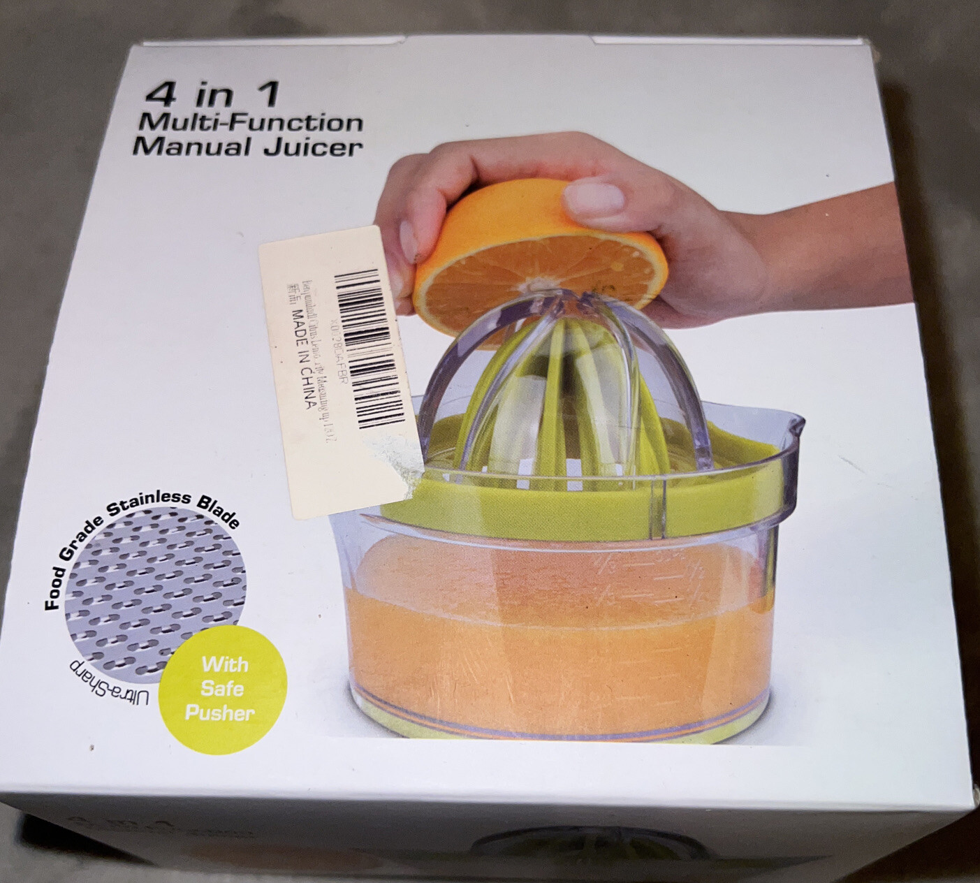 Citrus Juicer Manual Hand Squeezer with Built-in Measuring Cup and ...
