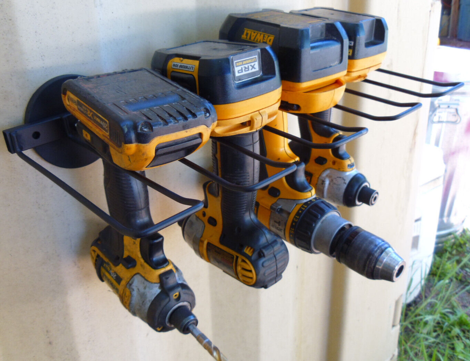 MAGNETIC POWER TOOL RACK DRILL HOLDER SHIPPING CARGO CONTAINER WALL ...