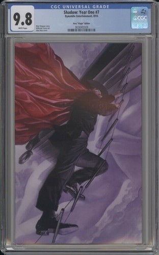 SHADOW: YEAR ONE #7 -CGC 9.8 -HIGH END ALEX ROSS VIRGIN VARIANT W/COA ...